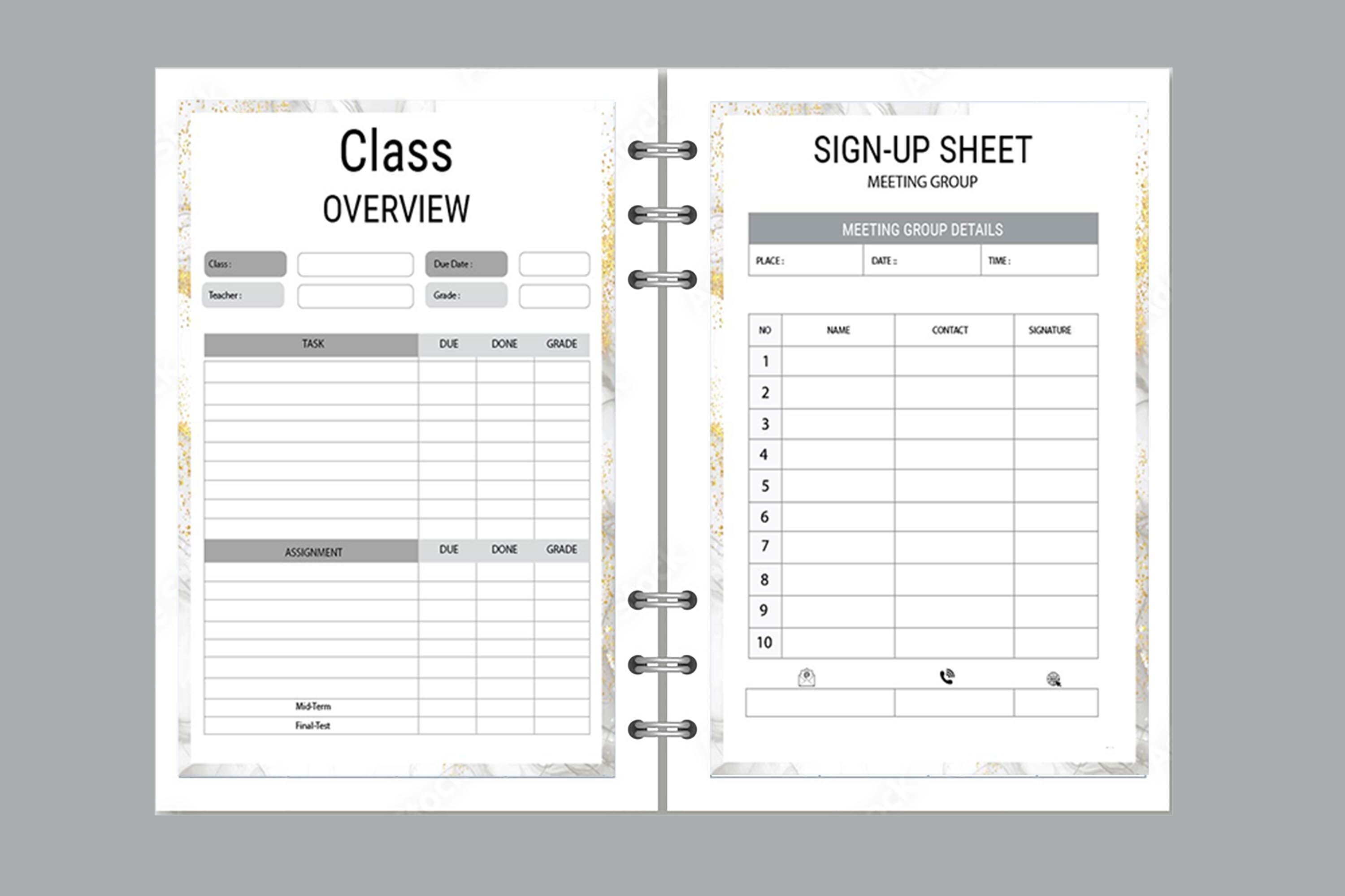 Teacher Planner Printable Pages,lesson Plan Template,academic Planner ...