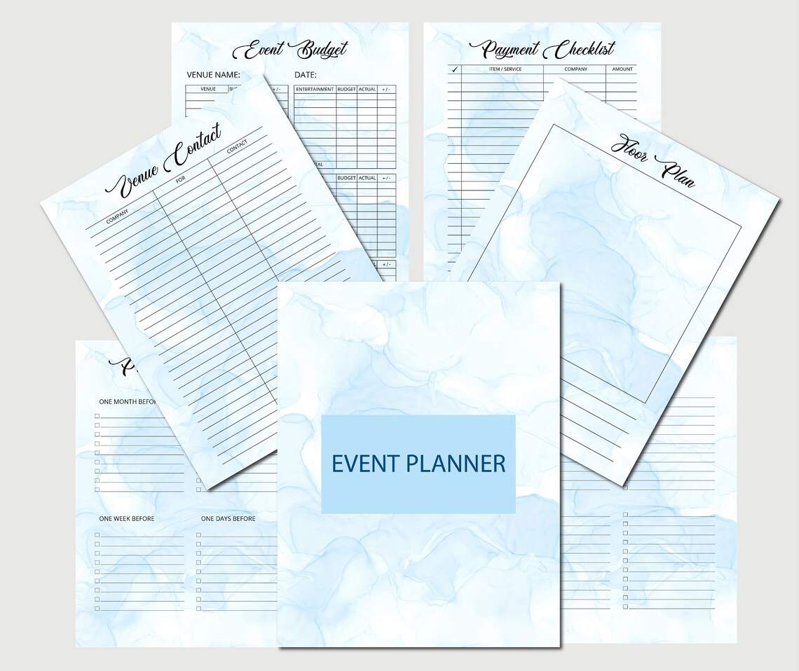 Event Planner Printable, Party Planner, Event Organizer,event Schedule ...