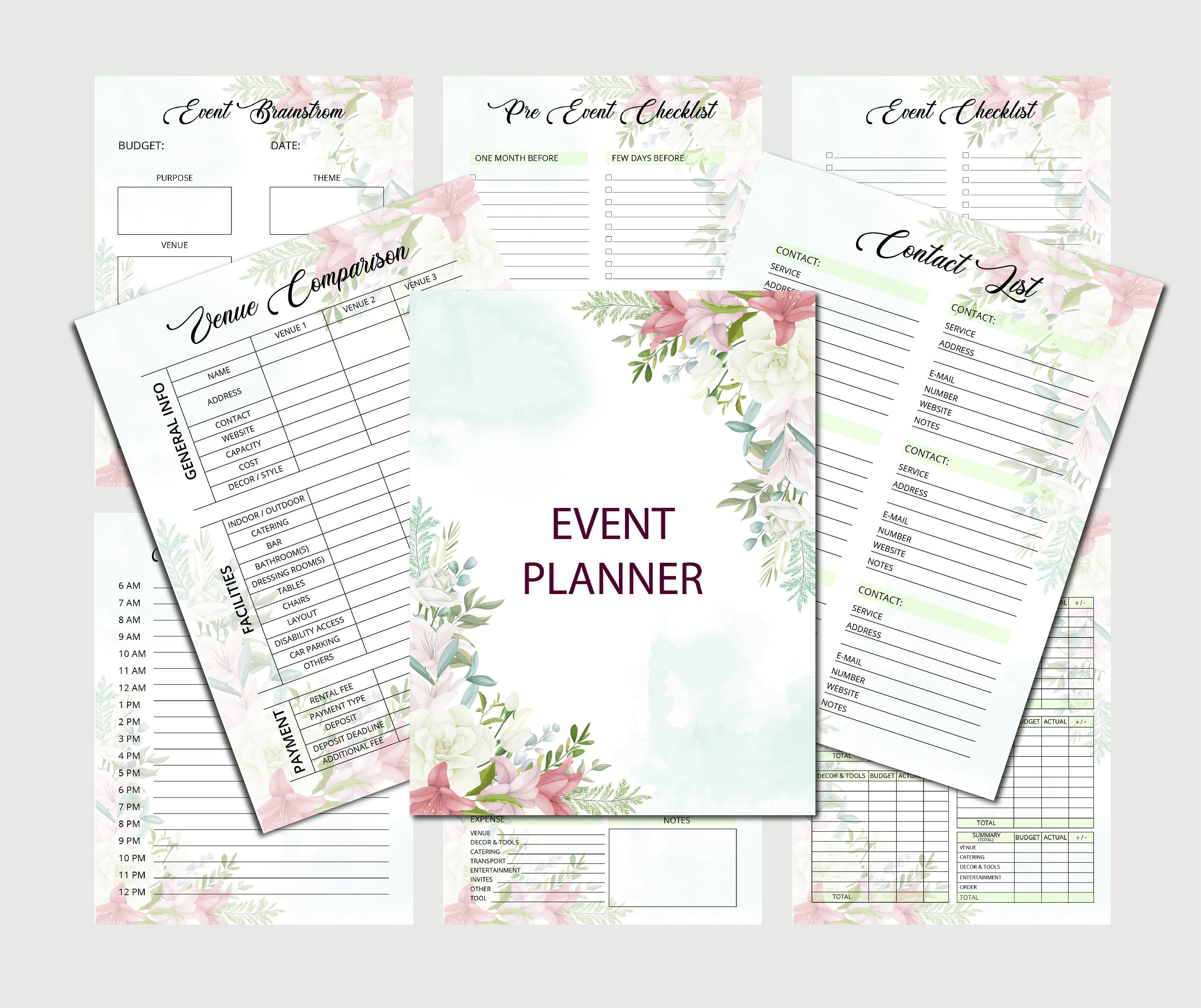 Event Planner Editable,party Planner,event Planner Printable,event ...