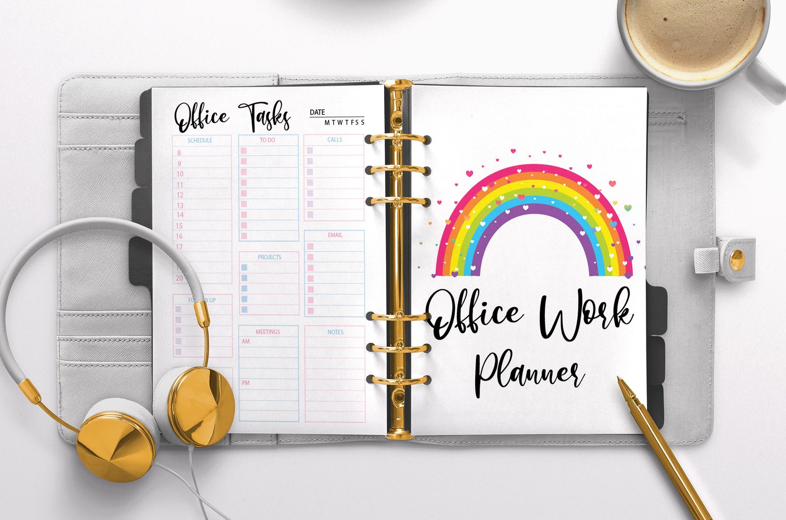 Office Work Planner,office Organizer Printables,work Schedule Checklist ...