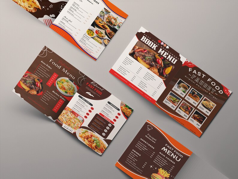 Restaurant Menu Template,food Menu Template, Cafe Menu, Menu Design ...