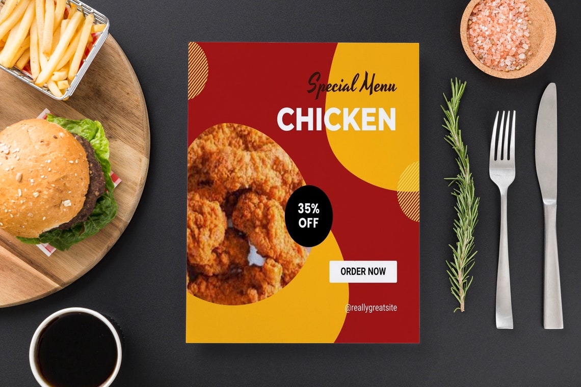 Food Instagram Post Template/ Restaurant Social Media Post ...