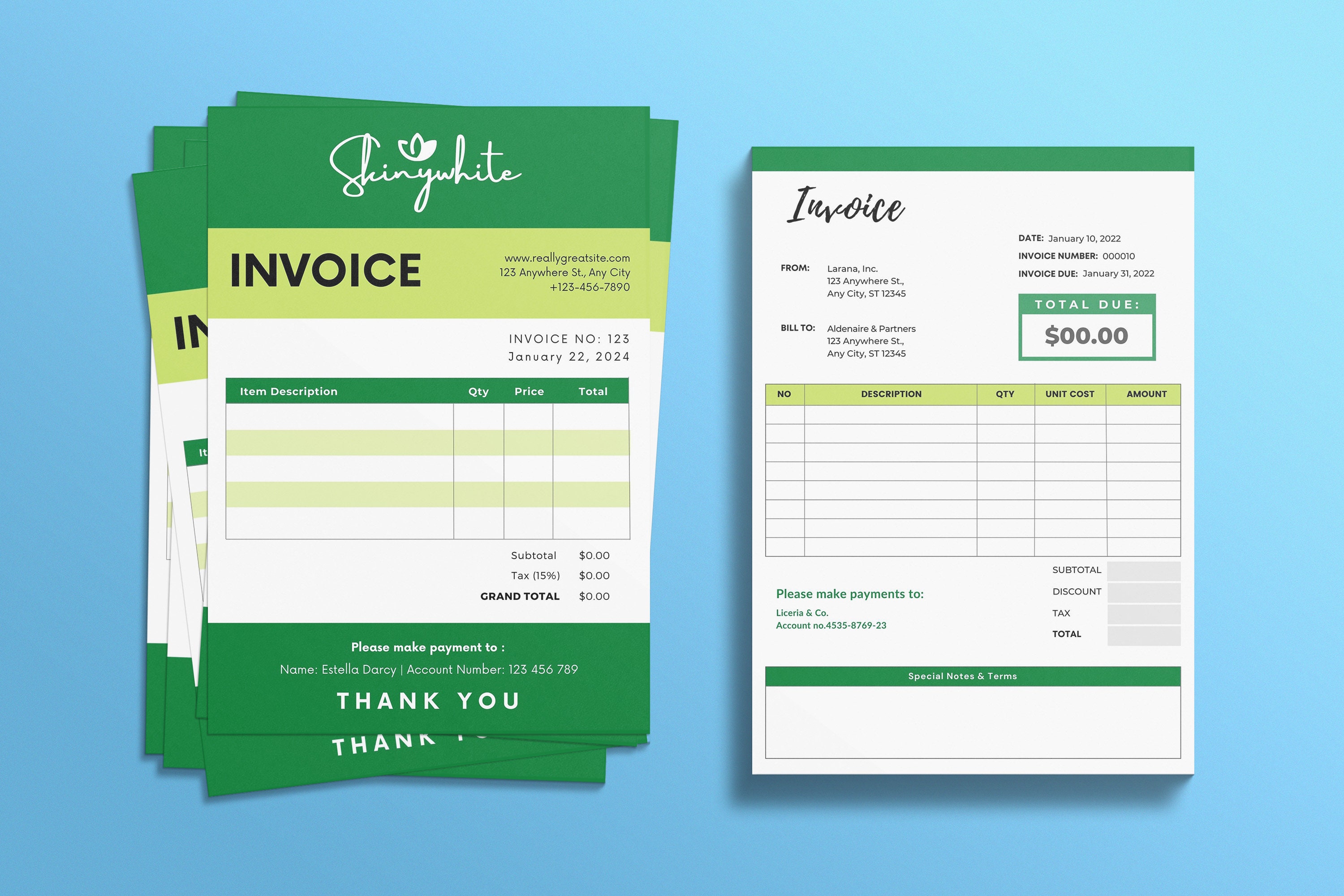 Invoice Template Download,simple Invoice,editable Invoice,digital ...