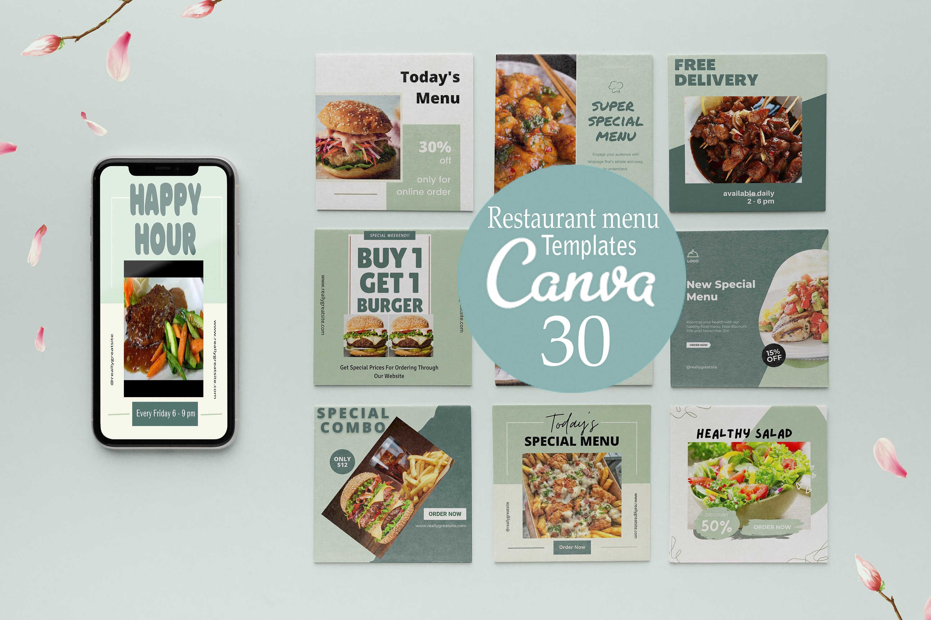 30 Social Media Post for Restaurants | Restaurant Instagram Templates ...