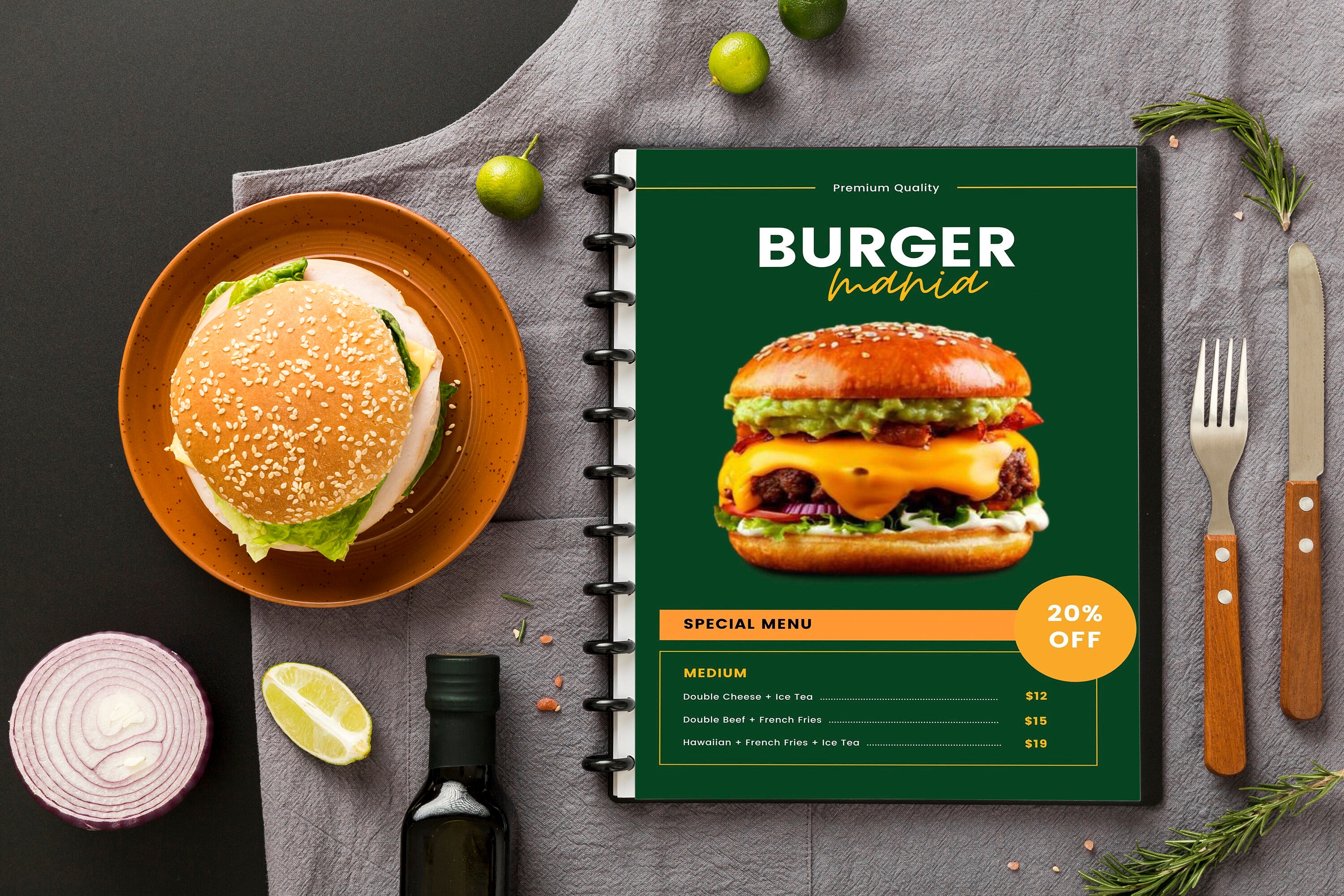 Simple Modern Food Menu Templates,printable Restaurant Menu,editable ...