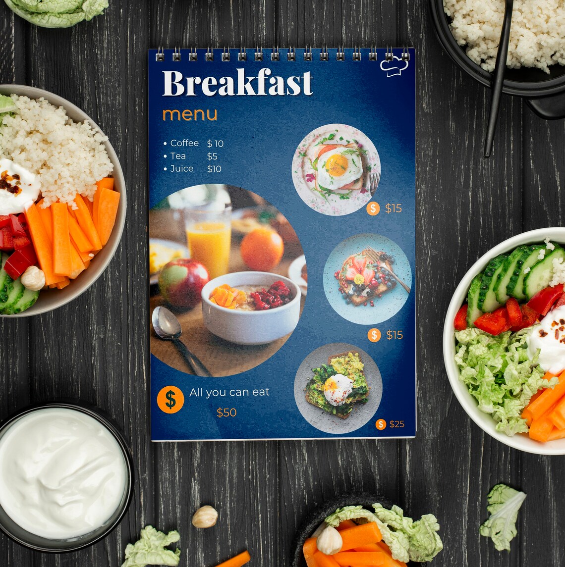 Canva Editable Restaurant Menu,menu Flyer Template, Menu Design, Food ...