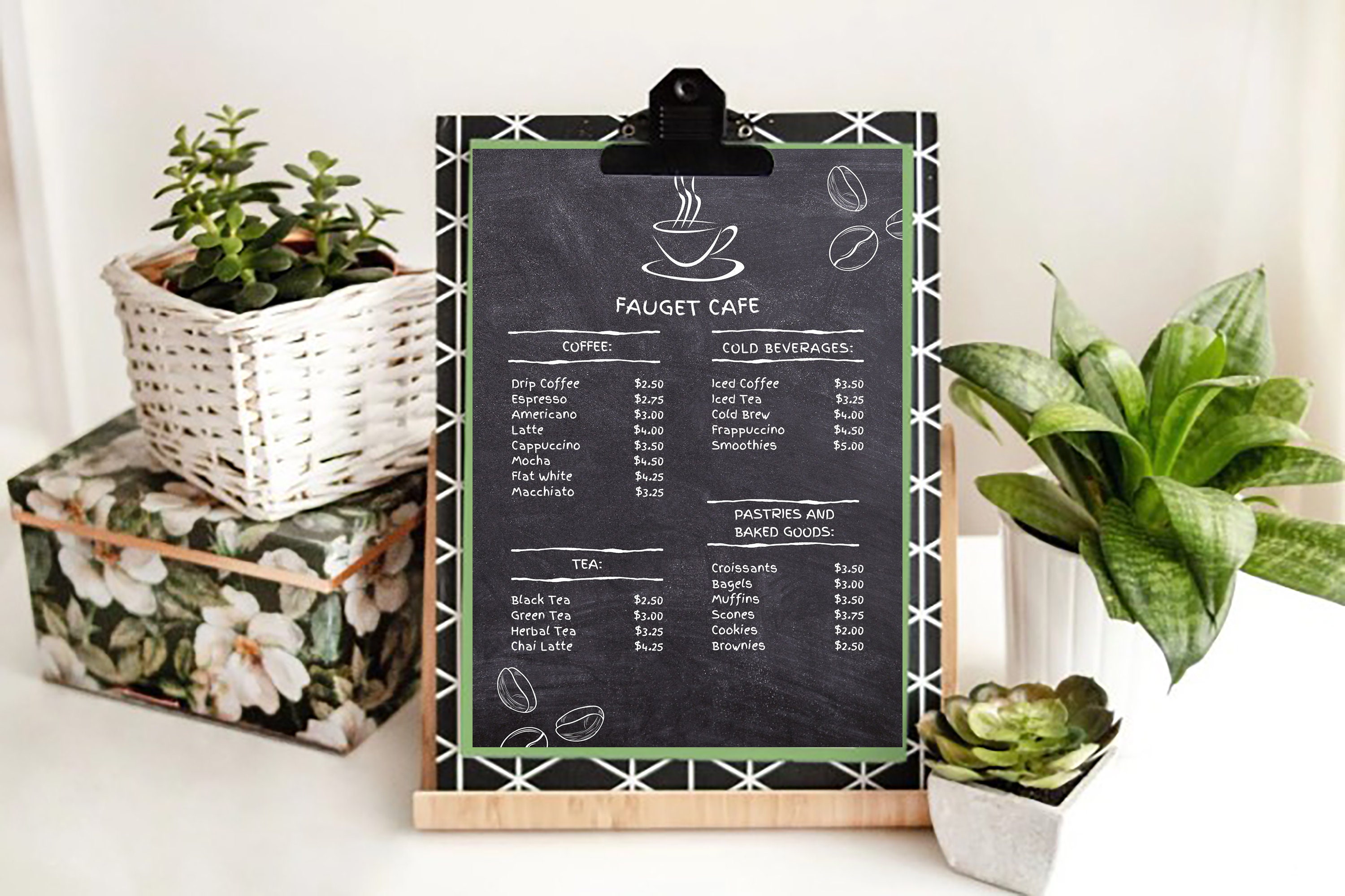 Food Editable Menu, Restaurant Menu Template,a4 Size Menu, Café Menu ...