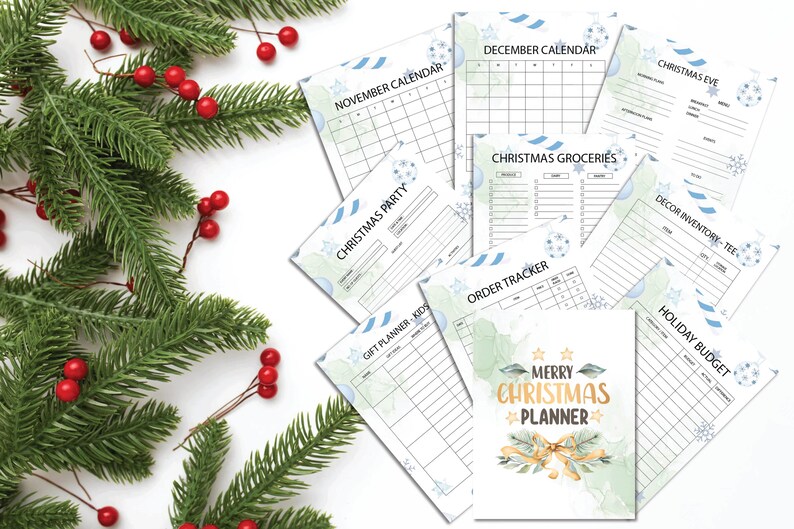 Printable Christmas Planner,christmas Organizer,christmas Binder ...
