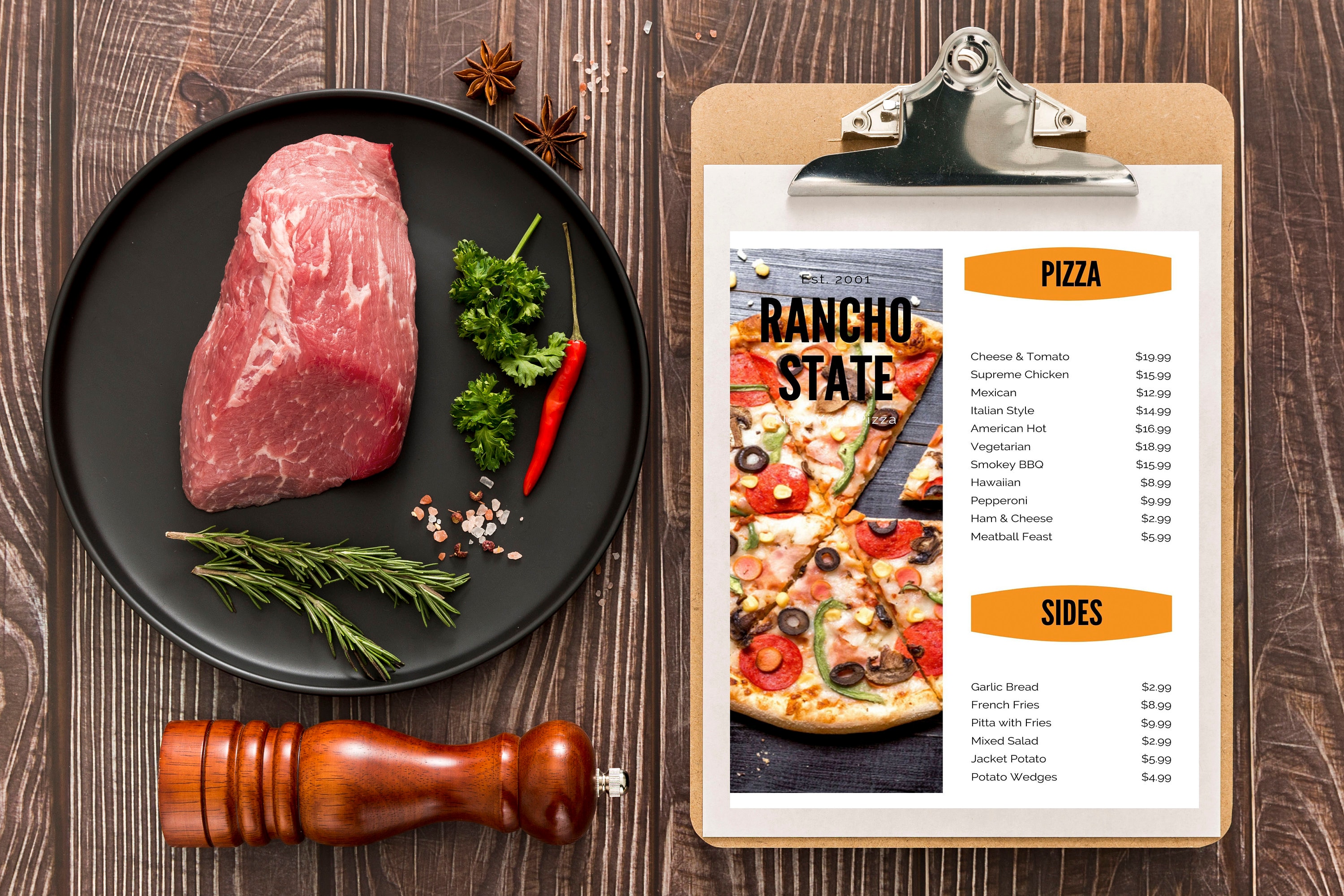 Food Menu Flyer Template,restaurant Flyer Template,printable Editable ...
