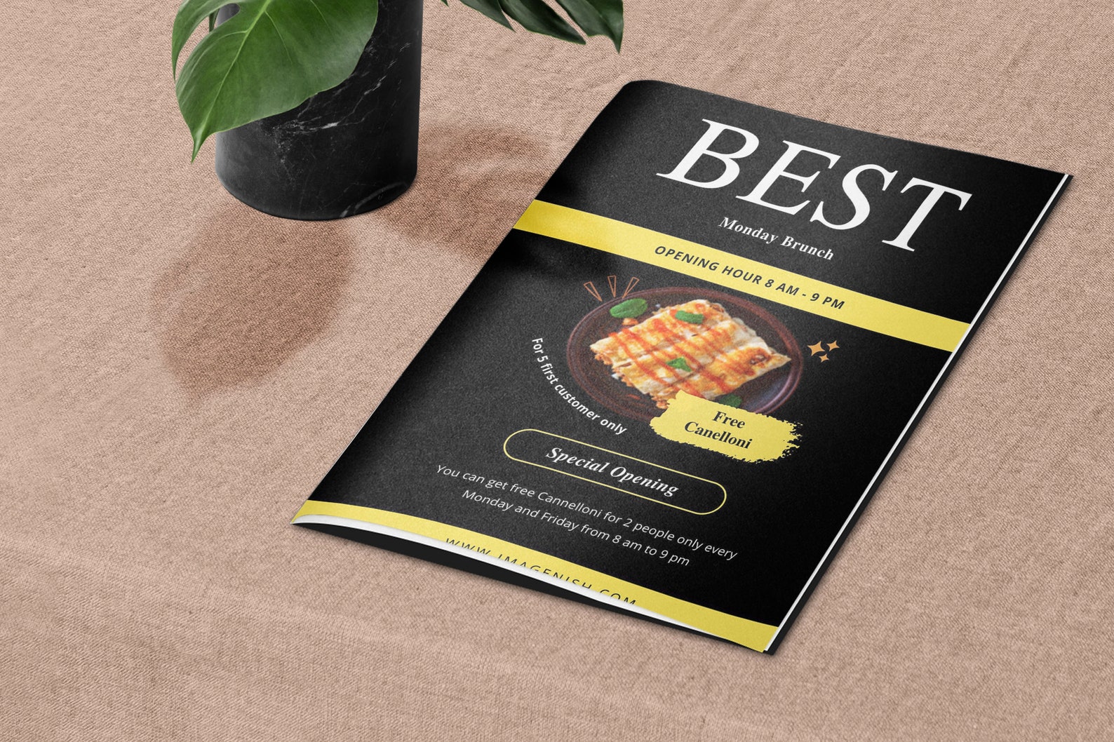 Restaurant Custom Menu Template , Canva Editable Menu Template, Food ...