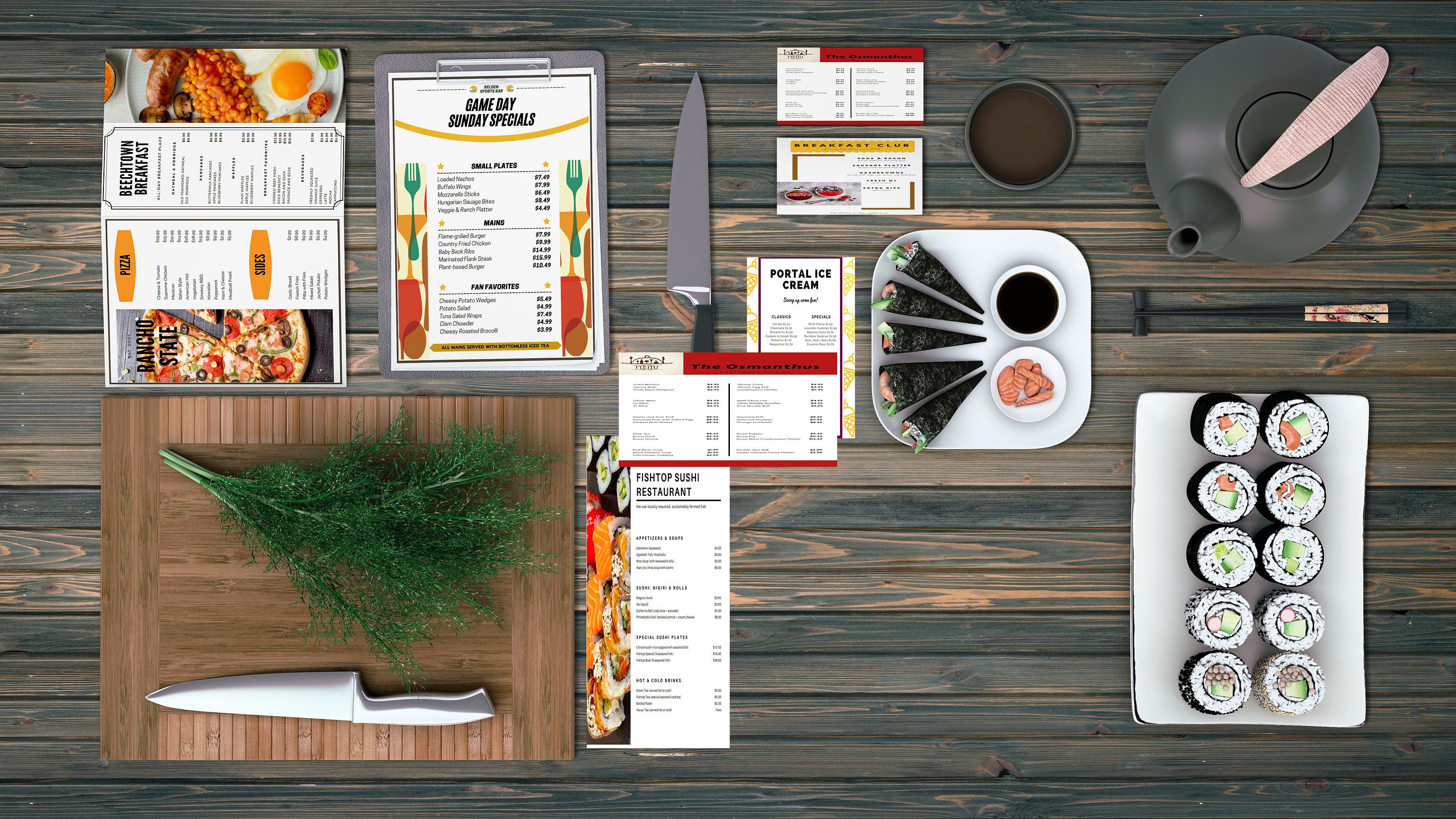 Food Menu Flyer Template,restaurant Flyer Template,printable Editable ...