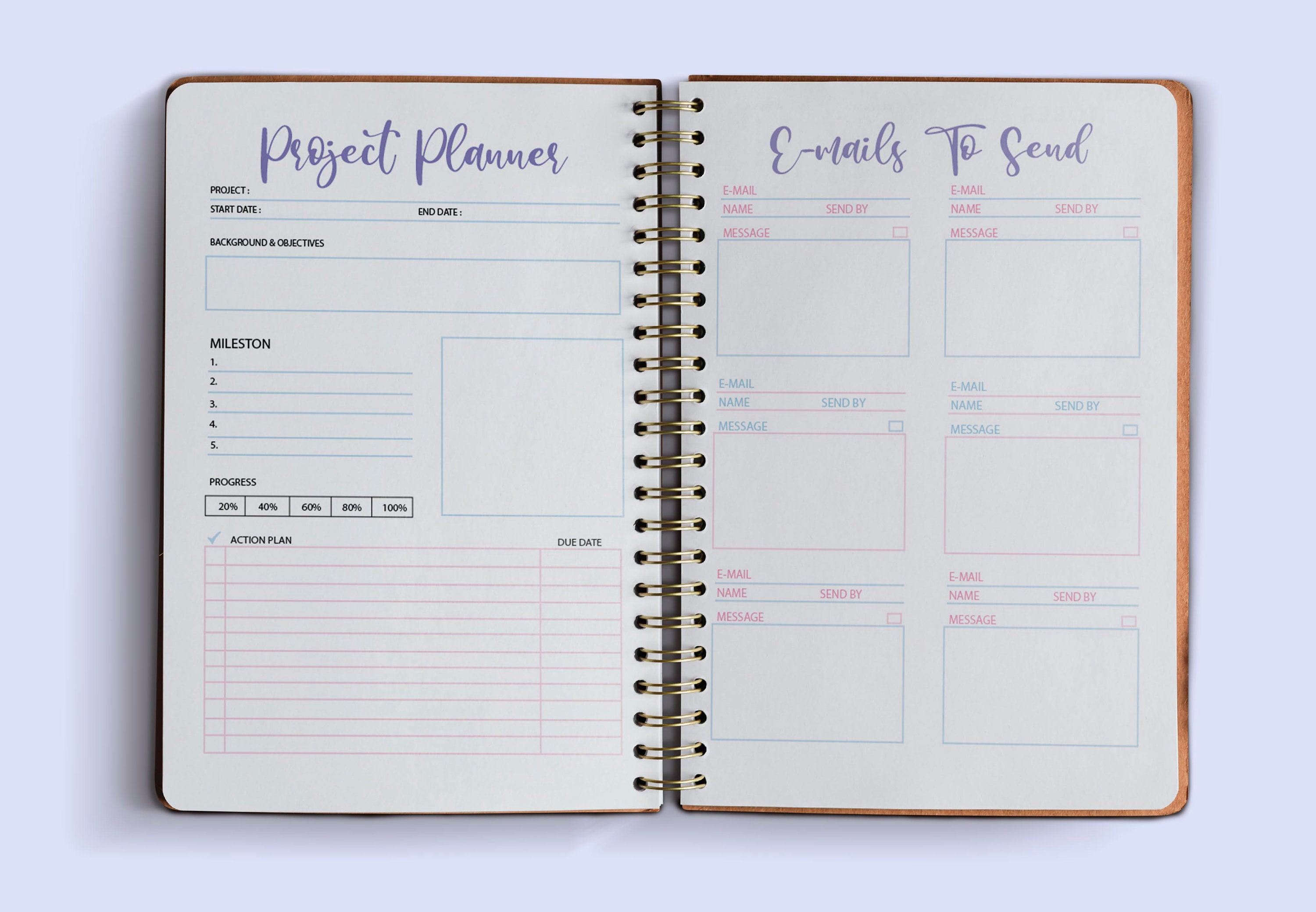 Office Work Planner,office Organizer,office Tasks Planner Set,project ...