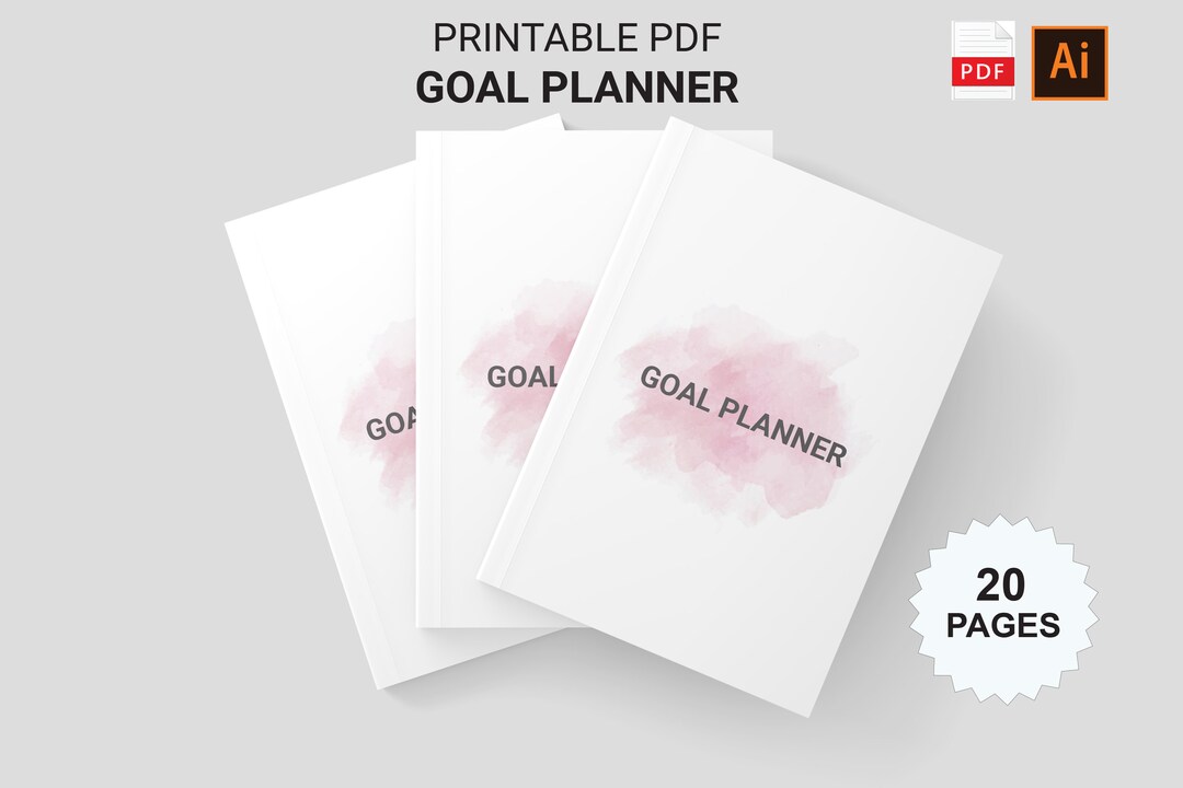 Goal Planner Bundle,goal Planner Printable,habit Tracker,financial Goal ...