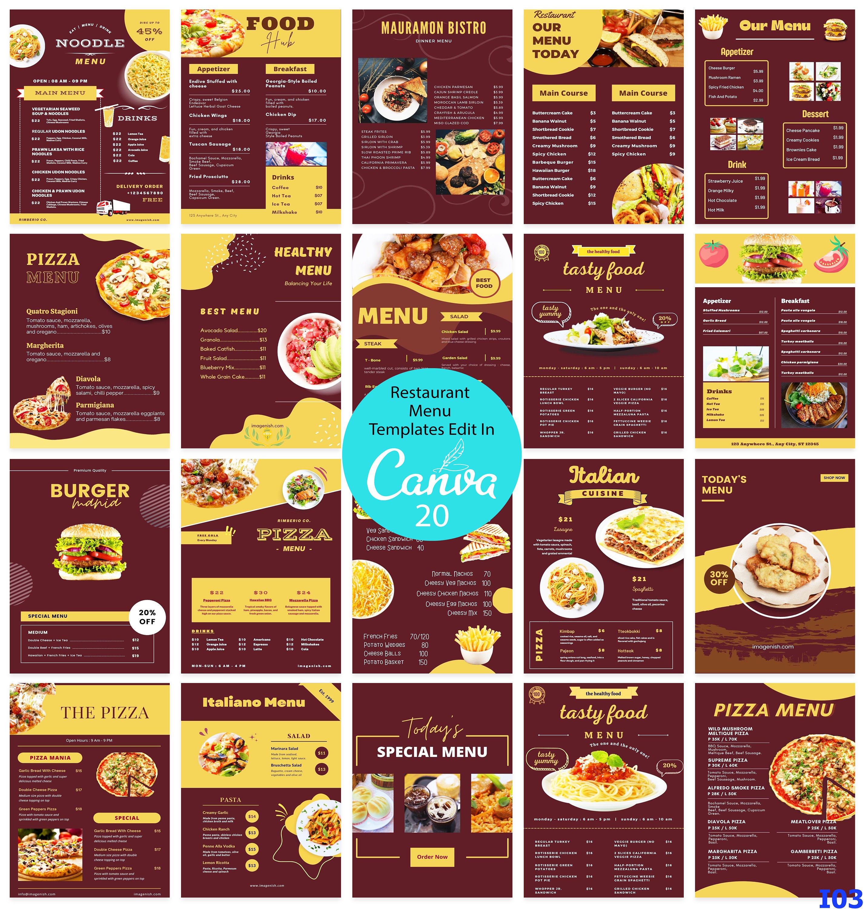 Food Menu Template,restaurant Menu,editable Menu Template,cafe Menu ...