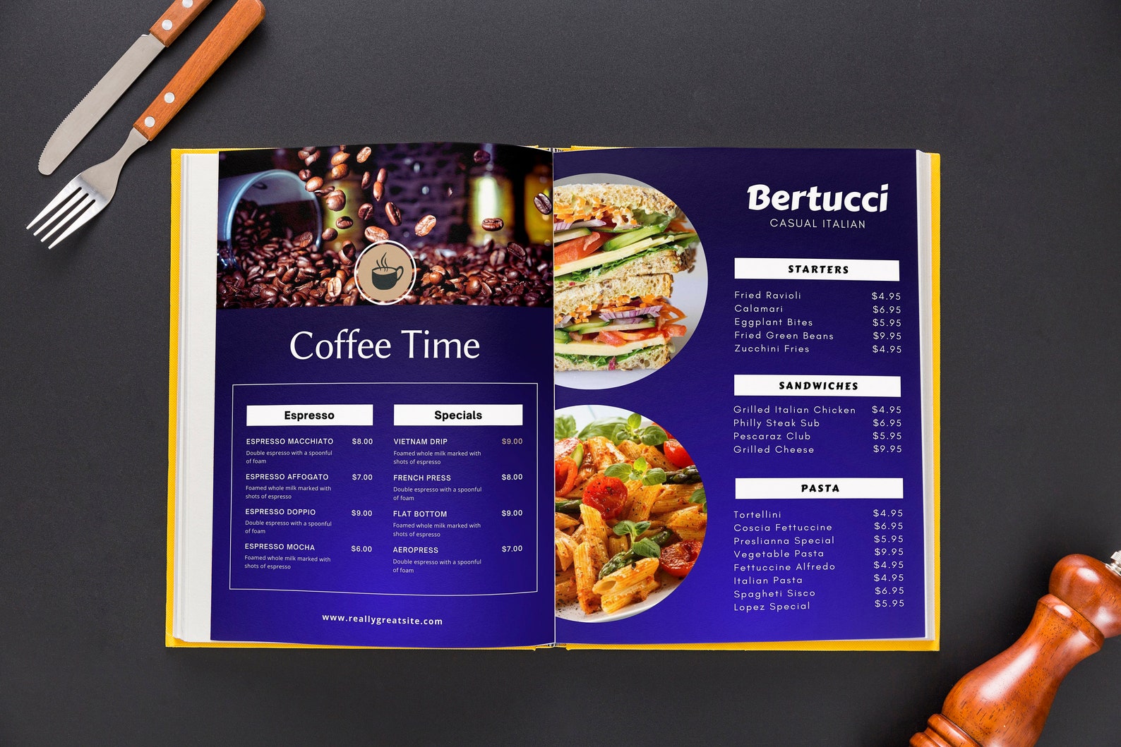 Food Menu Templates, Printable Restaurant Menu Template, DIY Bar Menu ...