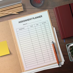 Student Planner Printable,homeschool Planner,study Organiser, School ...