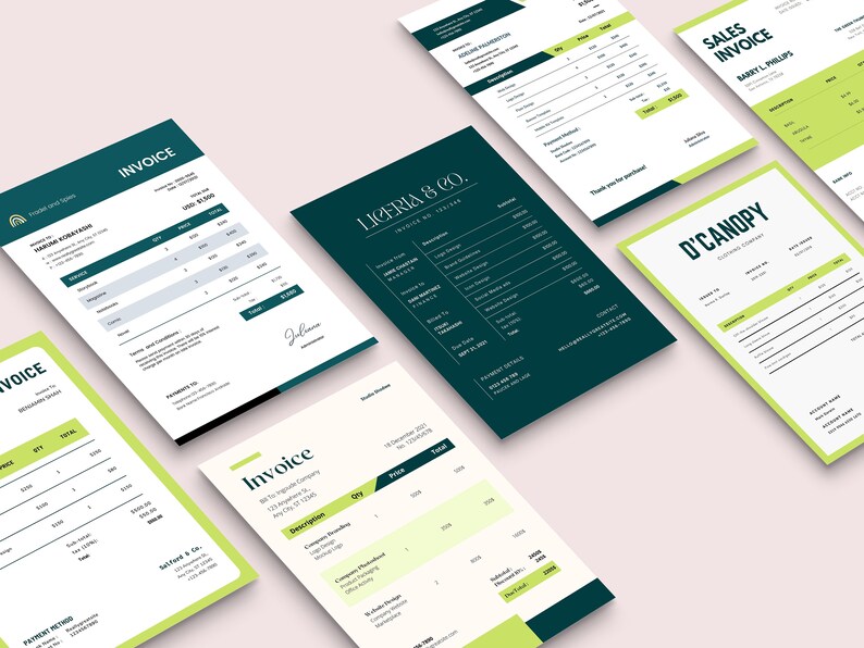 INVOICE Template, Billing Receipt, Editable Invoice, Small Business ...