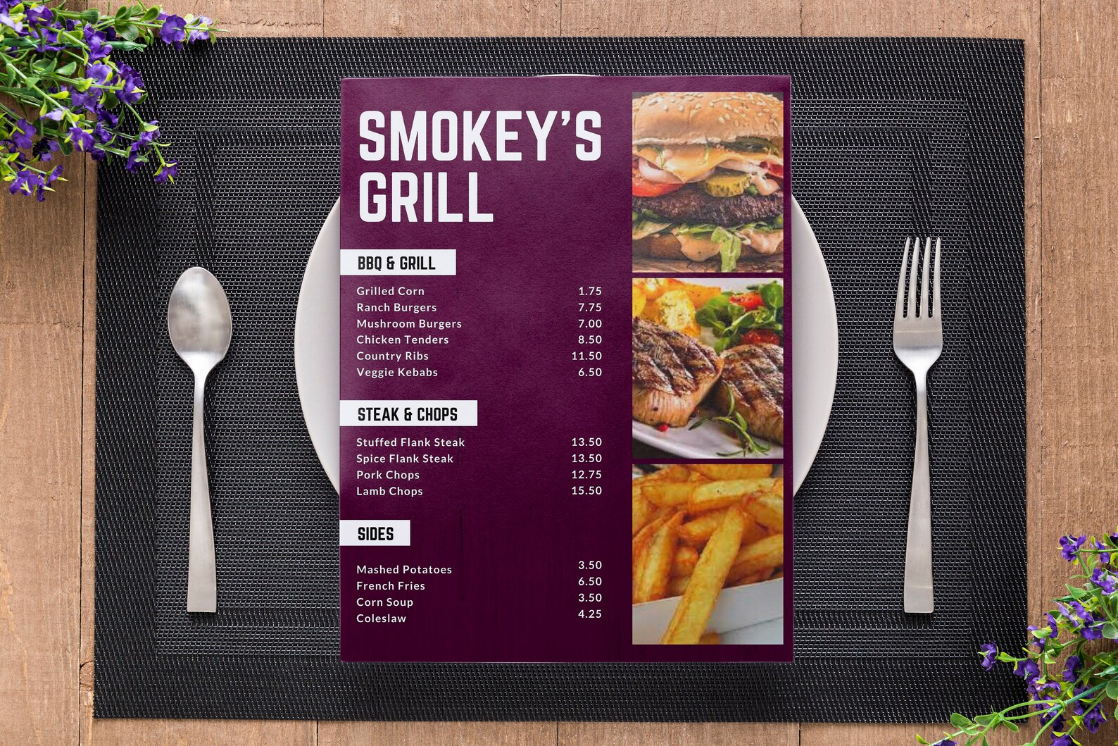 Food Menu Template,cafe Menu Design, Restaurant Food Menu Printable ...