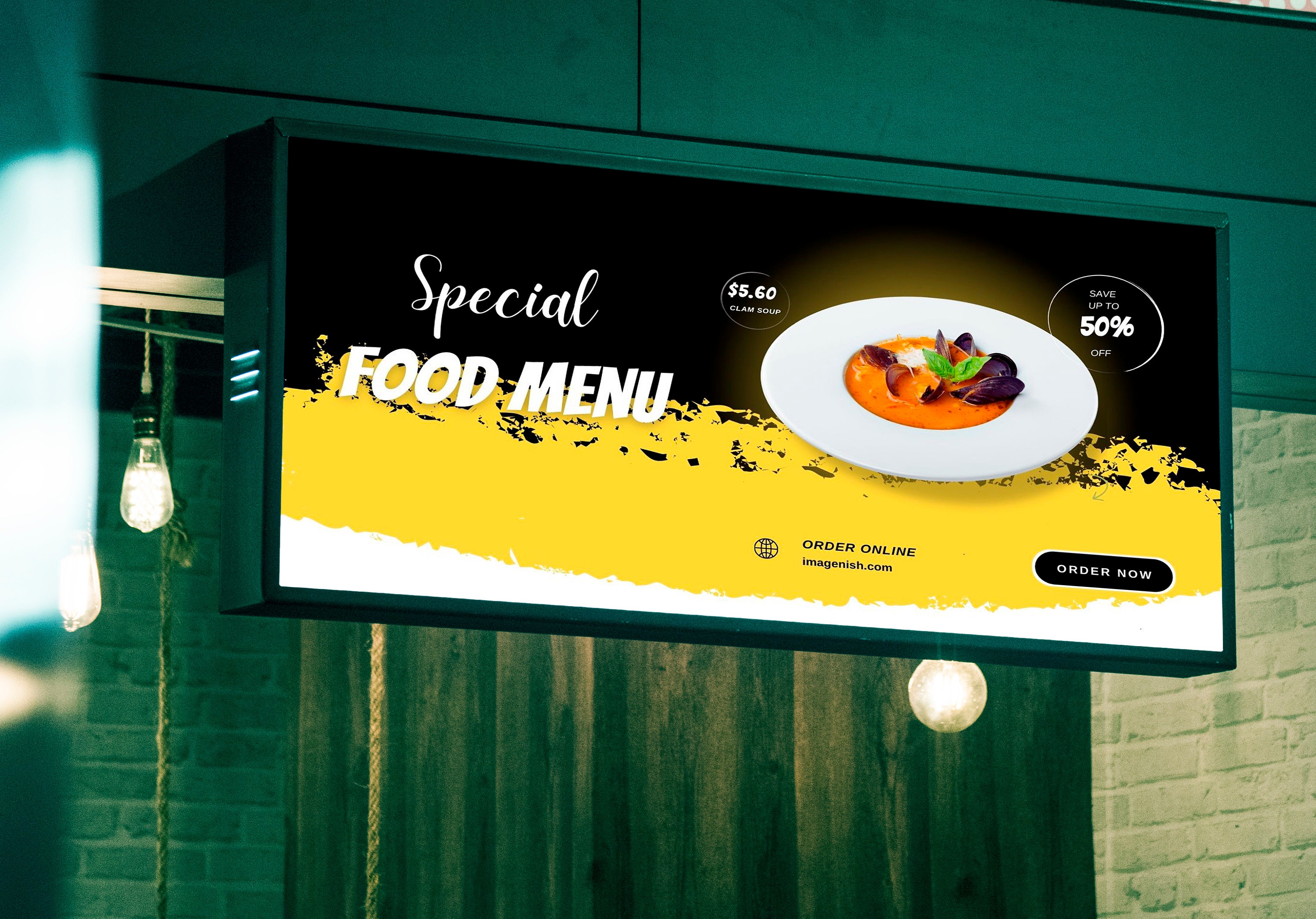 Food Menu Banner Template|facebook Cover| Easily Editable in Canva ...