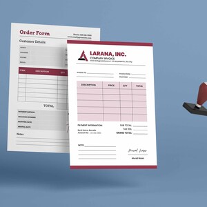 Modern Editable Invoice, Billing Form Template,business Invoice,receipt ...