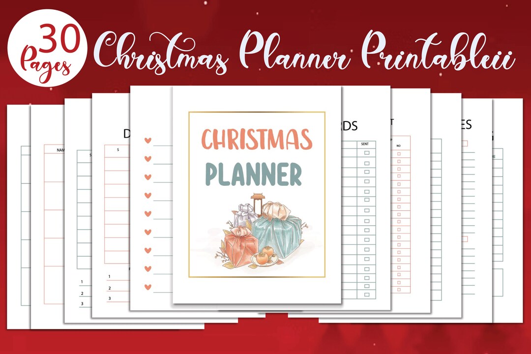 Christmas Planner, Christmas Planner Notebook, Holiday Planner ...