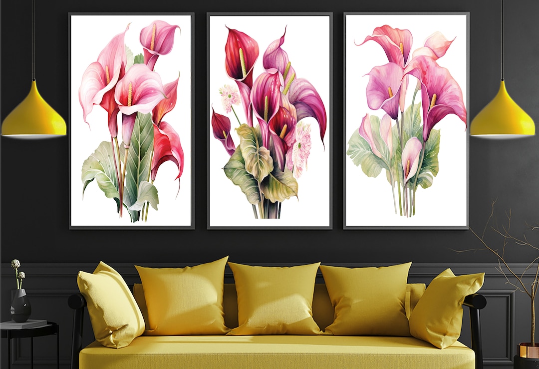 Printable Natural Flower Wall Artcolorful Wall Artwall Decor - Etsy