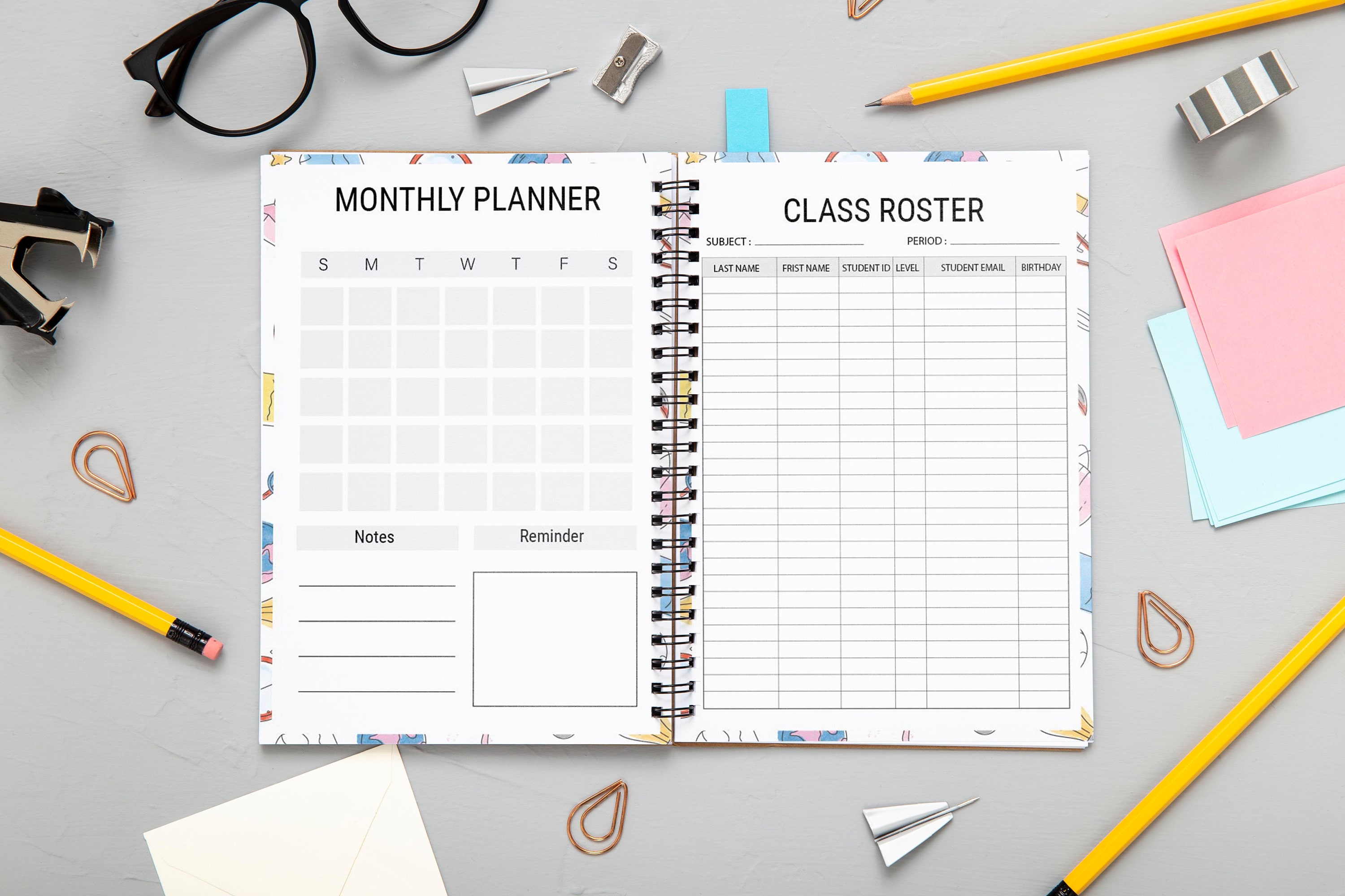 Teacher Planner,lesson Planner Printable, Academic Planner, Classroom ...