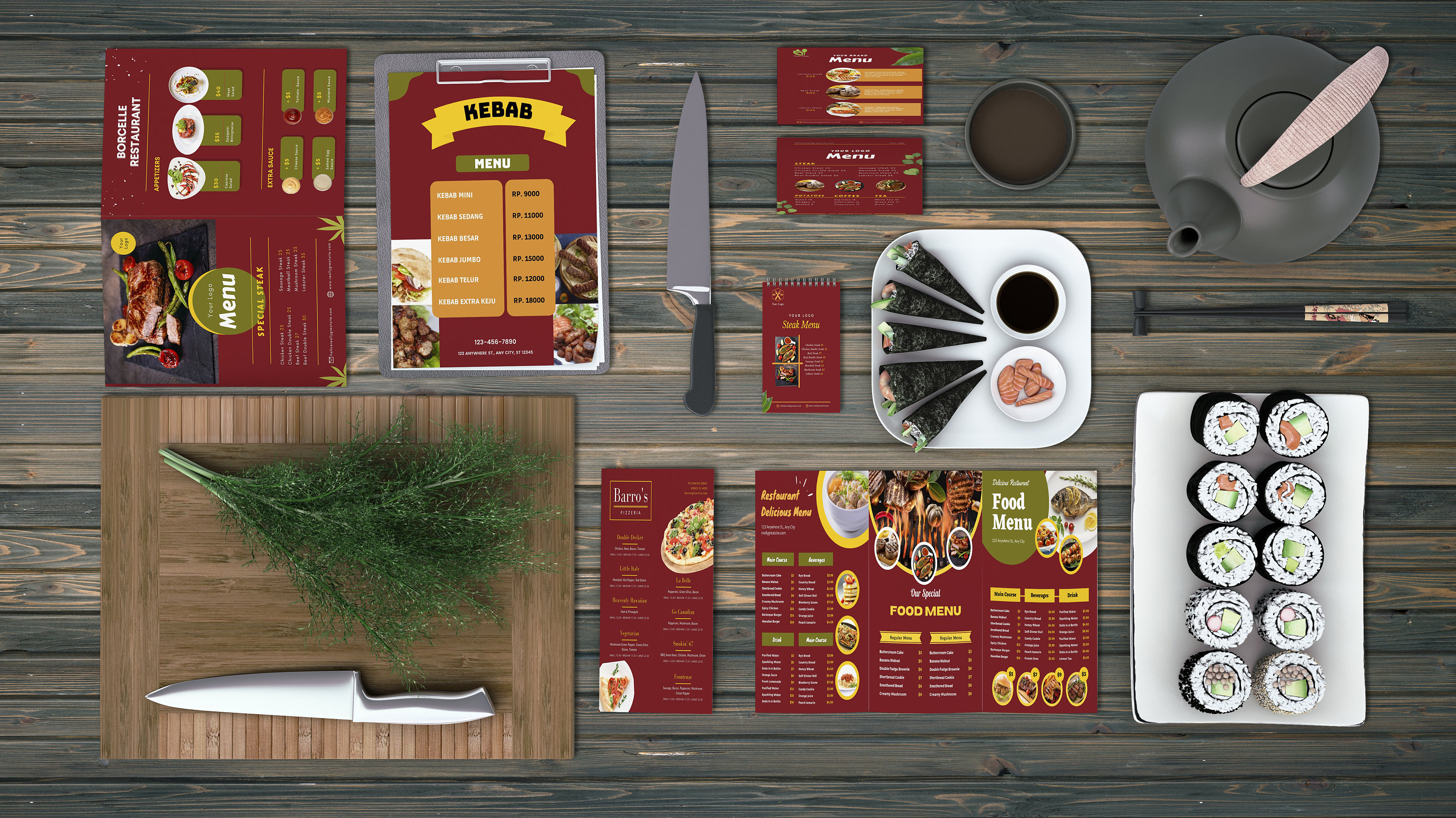 Canva Editable Food Menu, Restaurant Menu Template, Restaurant Food ...