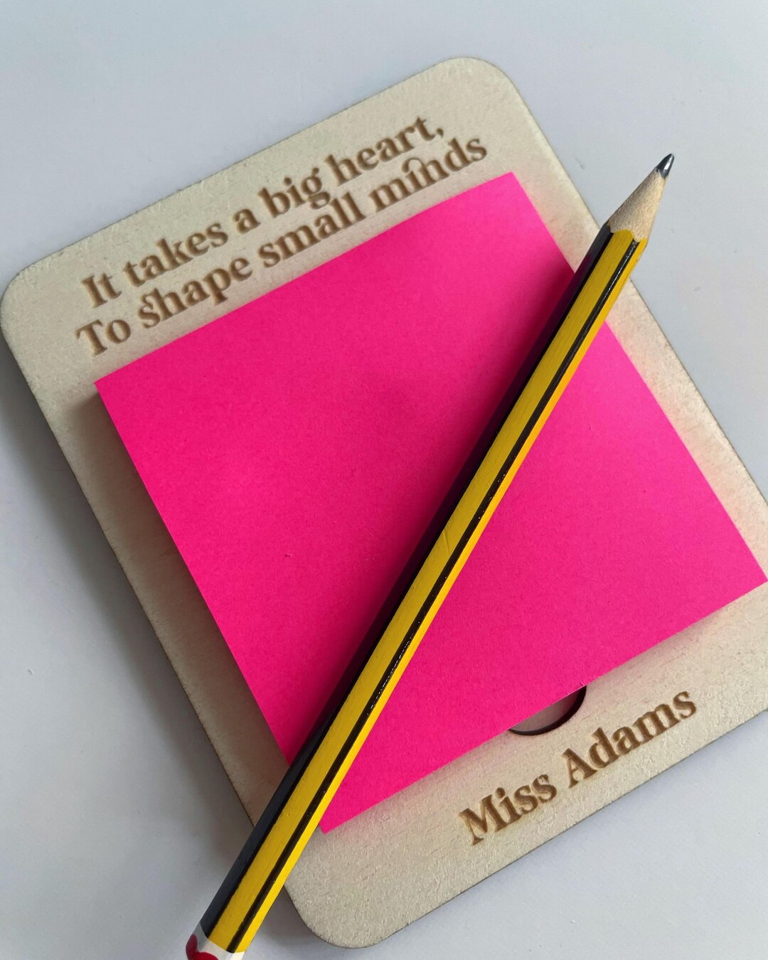 Teacher Office Secretary Post It Note Pad Holder - Etsy