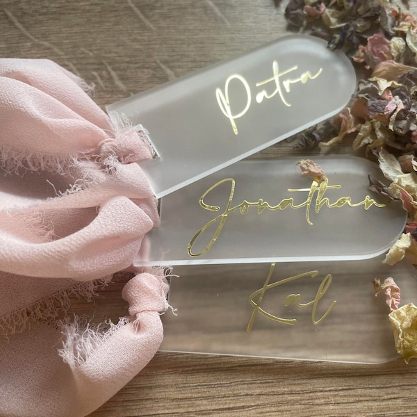 Acrylic Name Ribbon - Etsy UK