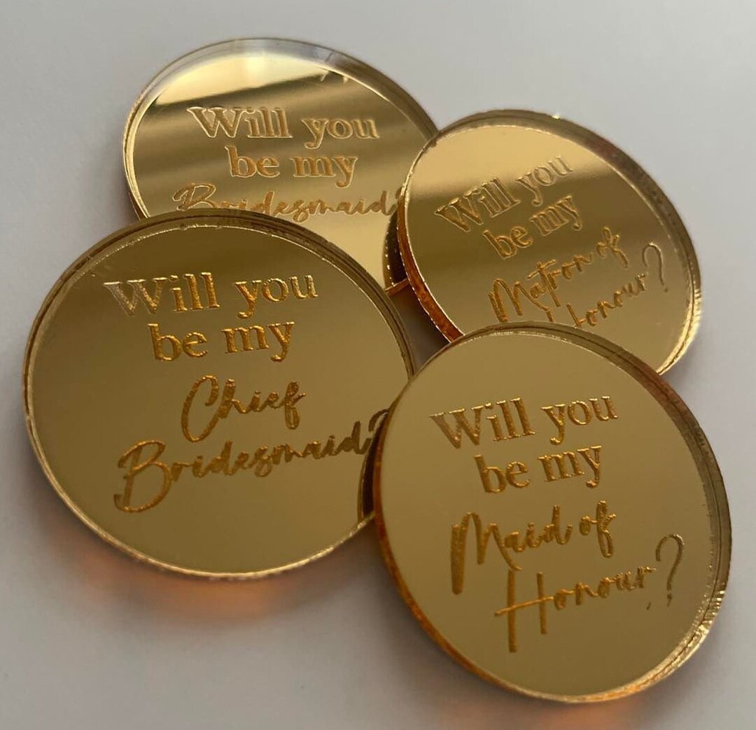 Custom Acrylic Cupcake Cake Topper Discs Personalised Gold - Etsy