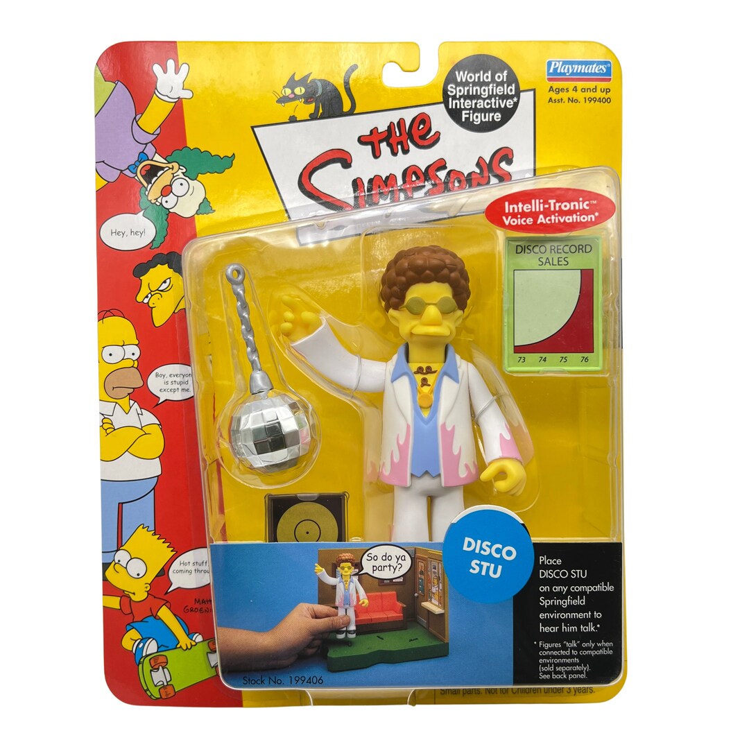 The Simpsons DISCO STU Voice Activated World of Springfield Interactive ...