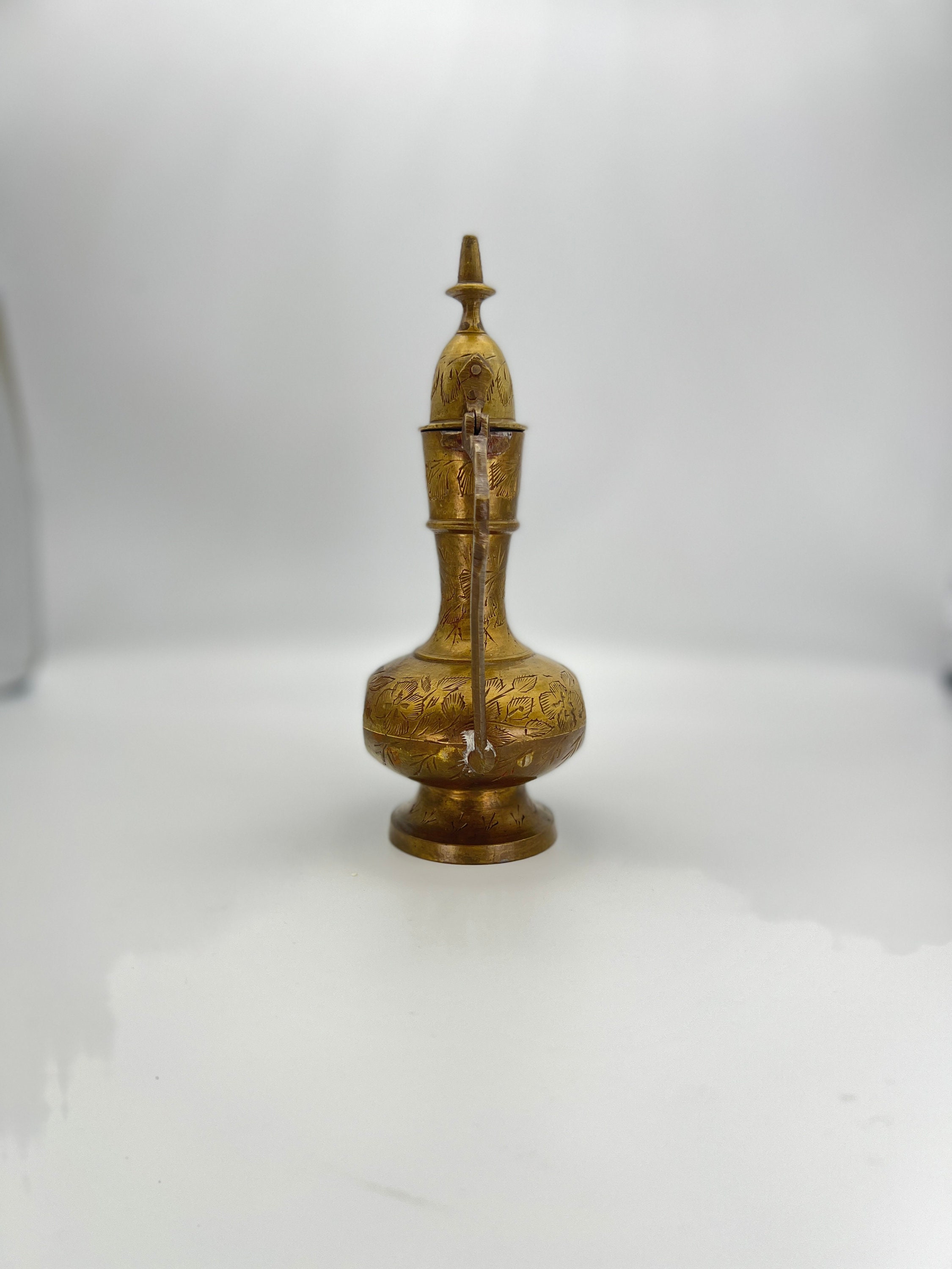 Vintage Solid Brass Aftaba Ewer Water Pitcher Decanter Genie - Etsy