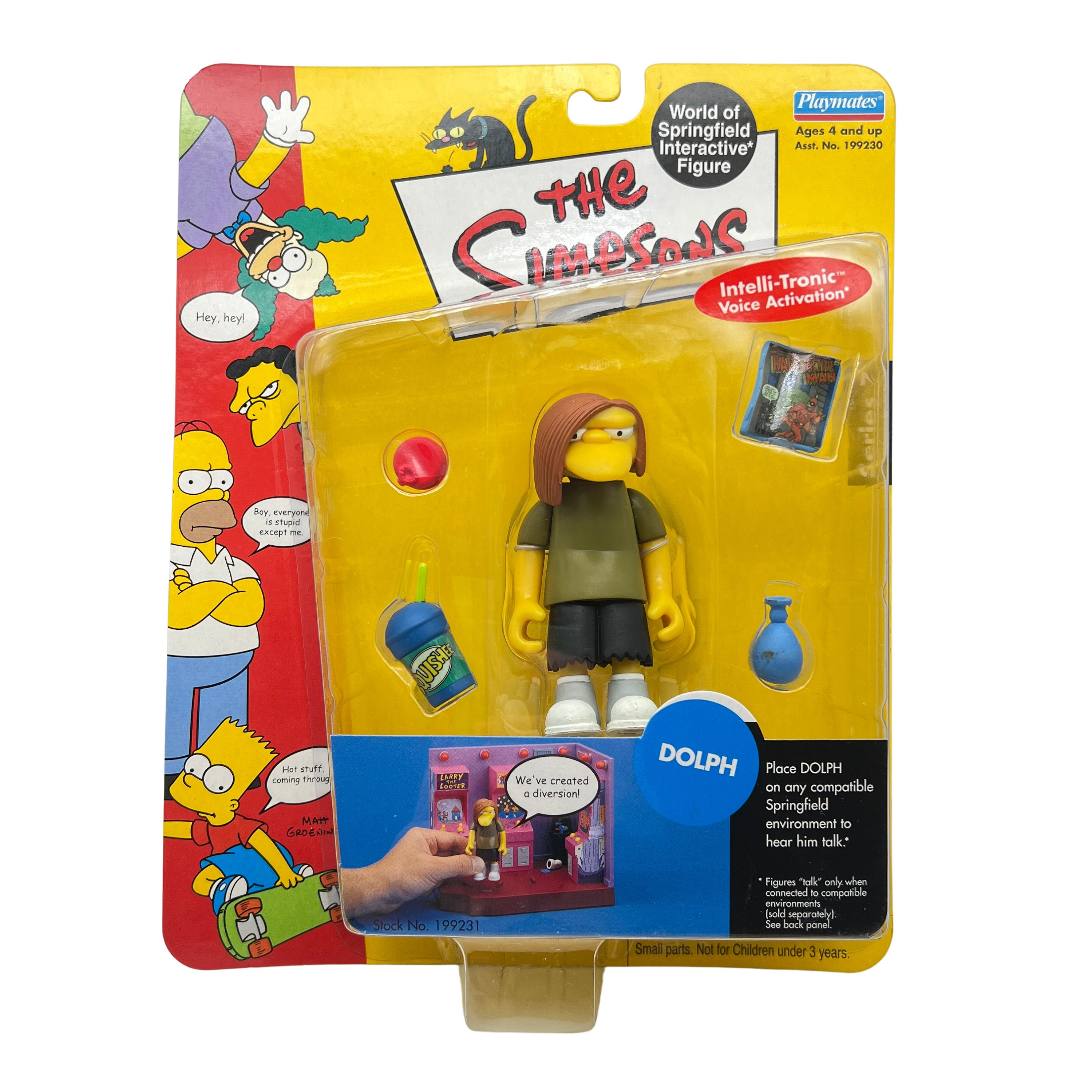 The Simpsons DOLPH Voice Activated World of Springfield Interactive ...