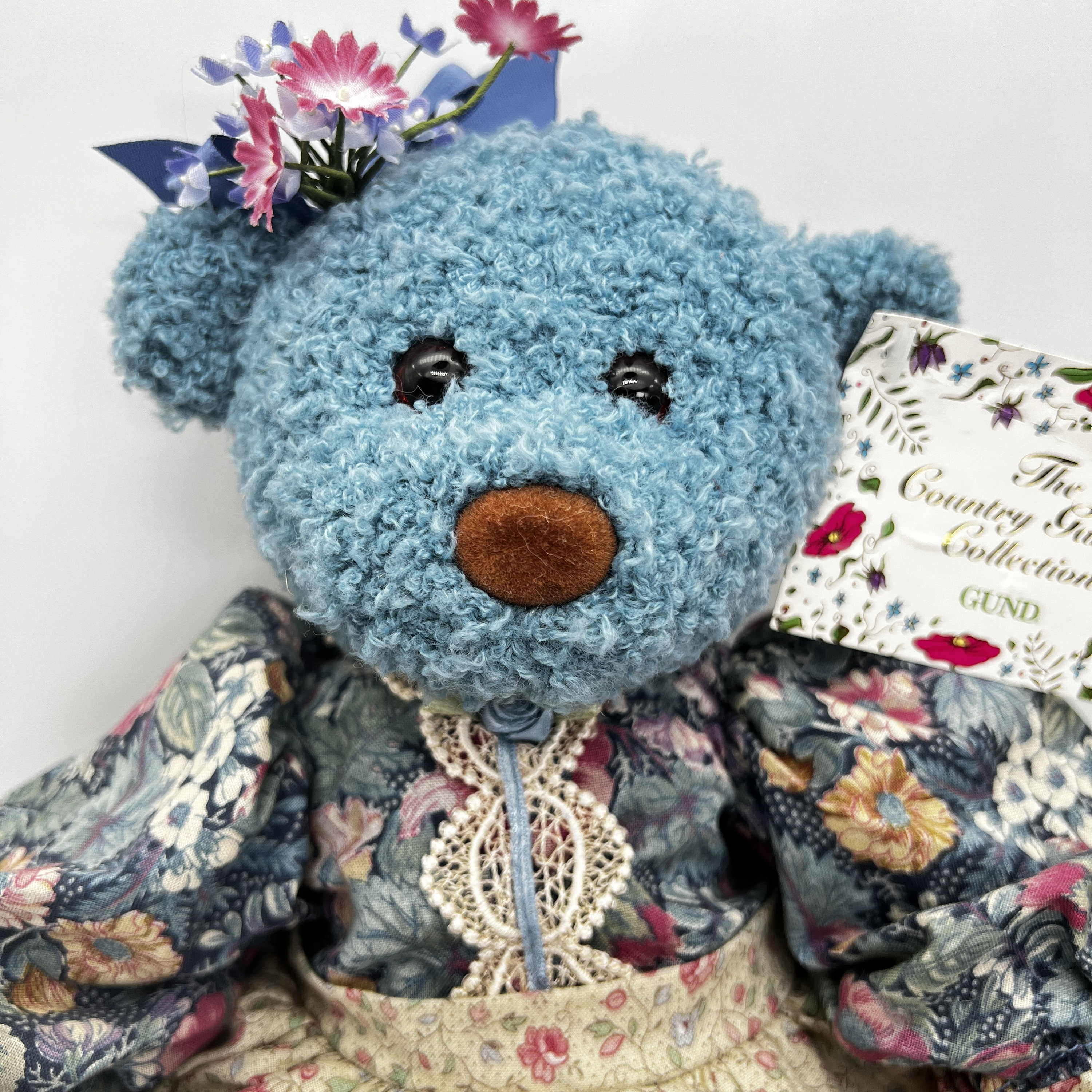 Gund Country Garden Collection BLUEBELL Lace Blue Teddy Bear - Etsy