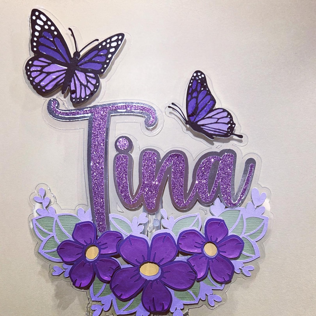 Name Birthday Cake Topper - Etsy