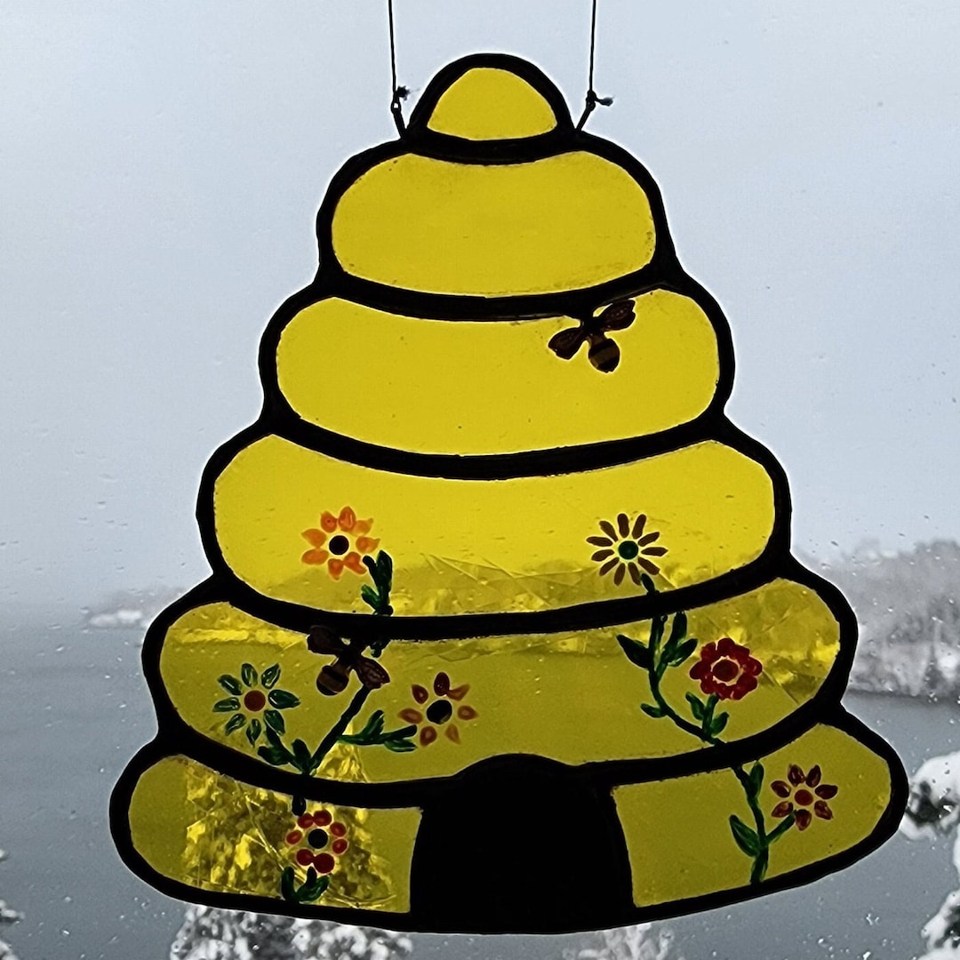 Stained Glass Beehive - Etsy