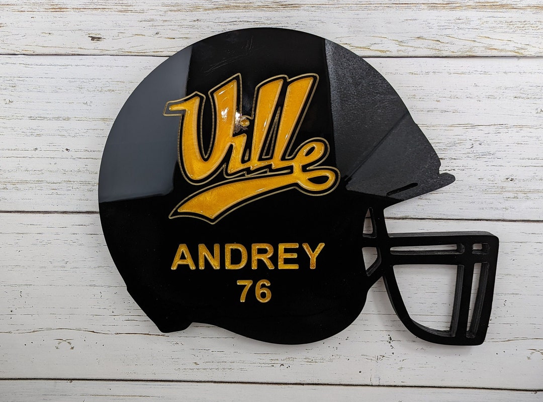 Kids Football Helmet Sign - Etsy