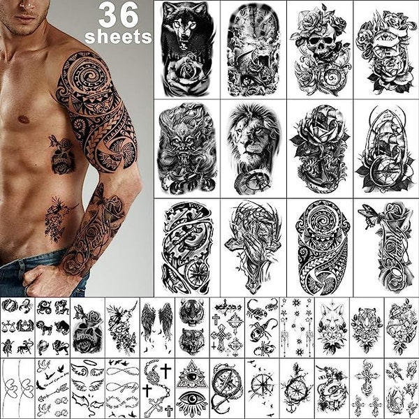 Realistic Temporary Tattoos - Etsy