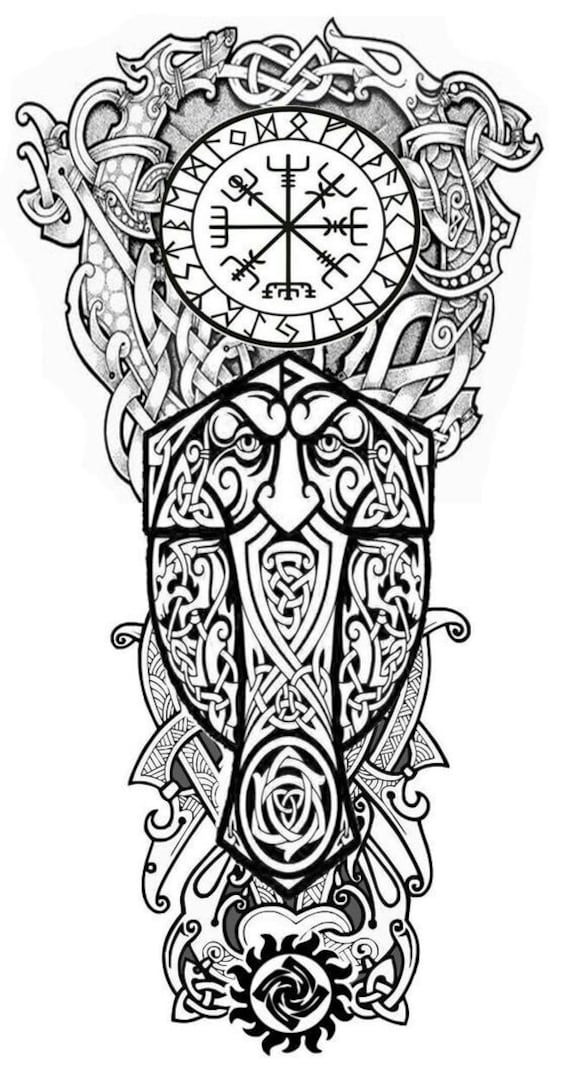 Odin Tattoo Drawing
