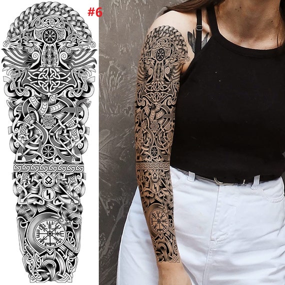 Viking Tribal Sleeve Tattoos