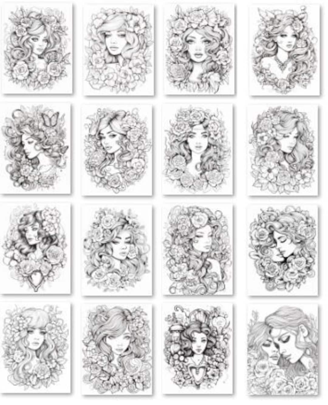Black and White Images for Tattoo Design or Adult Coloring Pages ...