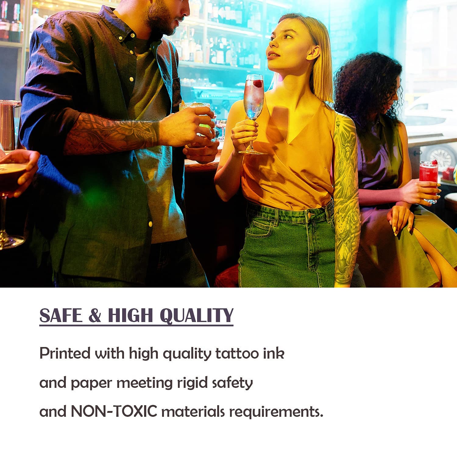 Realistic Look Full Arm Sleeve Temporary Tattoo Stickers Body - Etsy