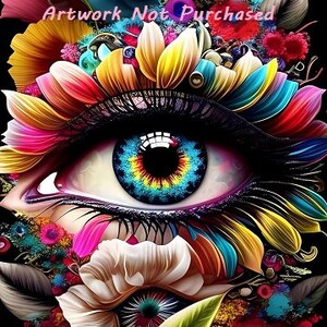 Printable Eye With Rose Tattoo 5 Designs Digital File Downloads Custom ...