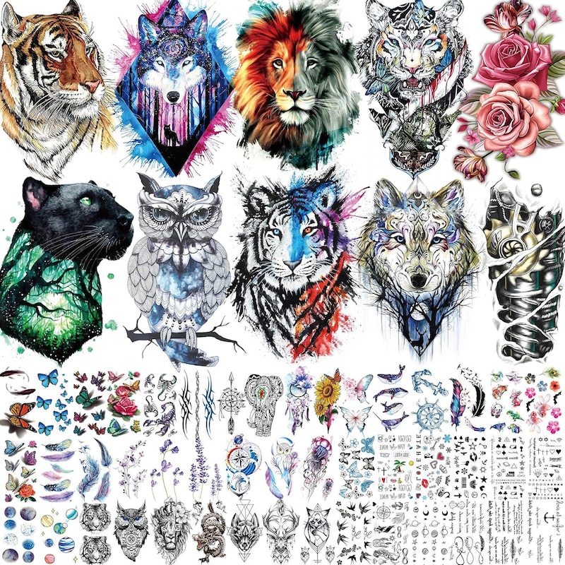 Large Temporary Tattoo - Etsy