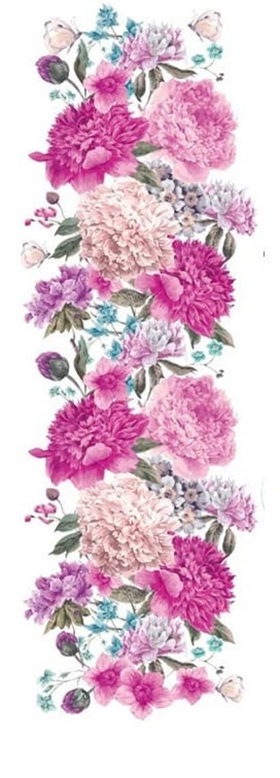 Full Arm Sleeve Temporary Tattoo Body Art Colorful Mixed Pink - Etsy