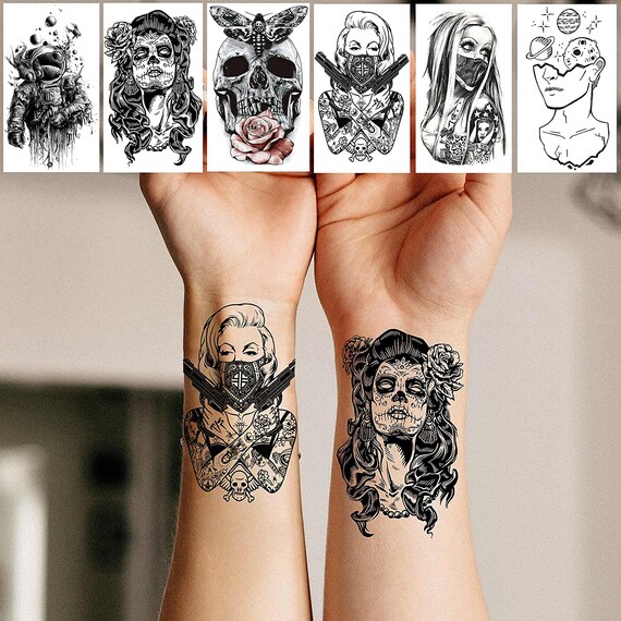 Etsy Skull Tattoos
