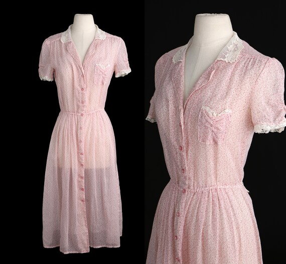 70s 80s white sheer - Gem