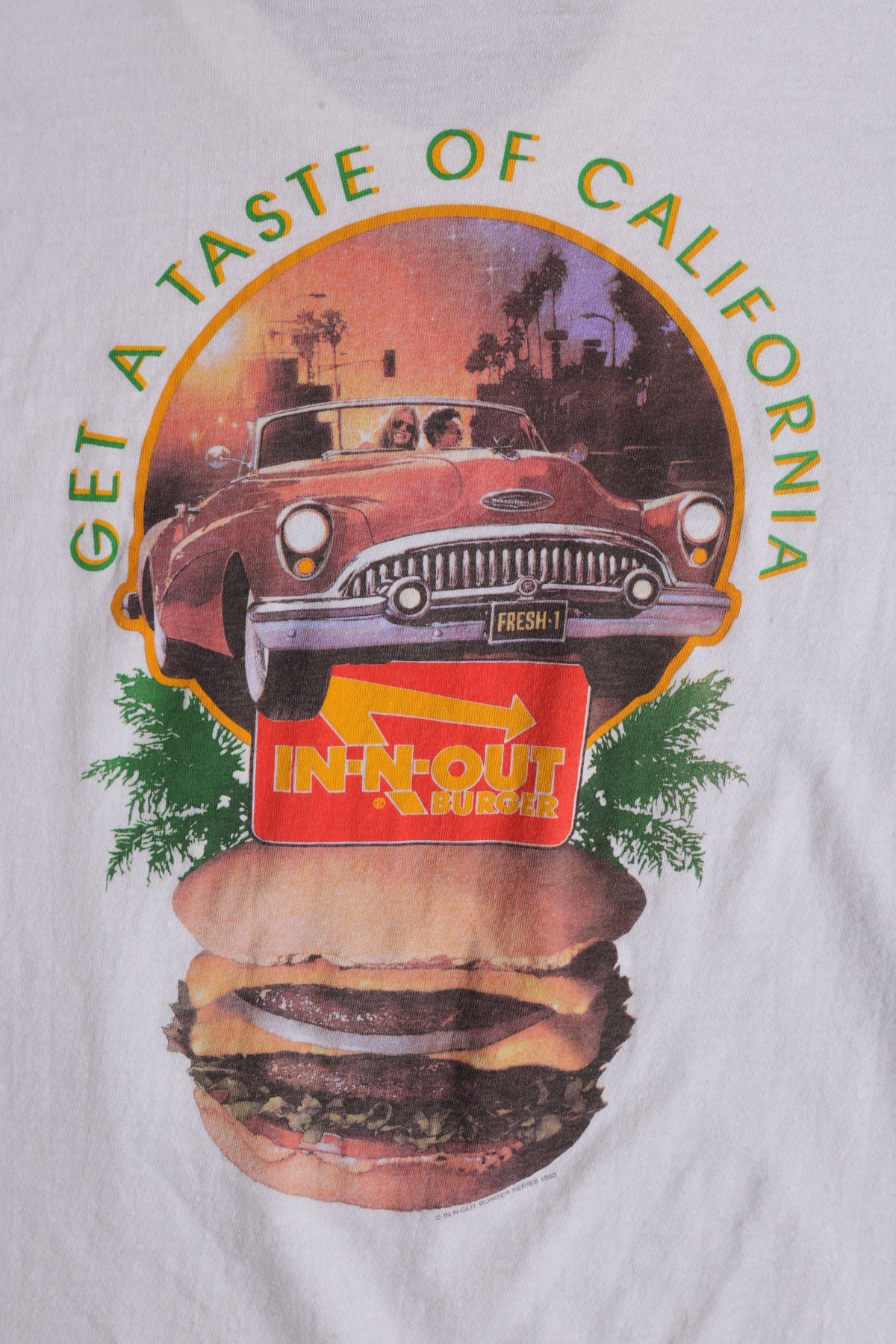 Vintage in and Out White Graphic T-shirt Get A Taste of - Etsy