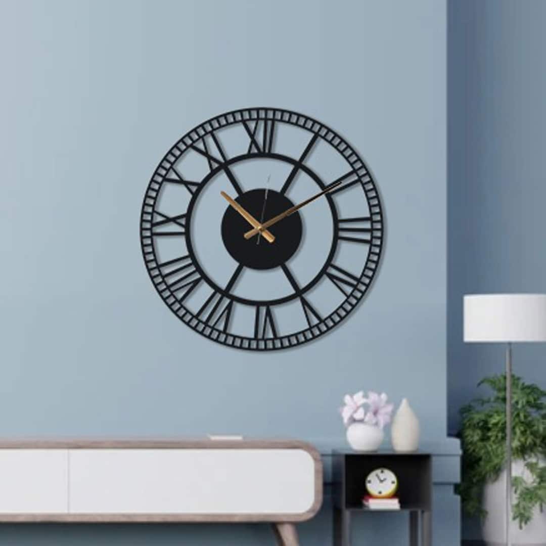 Wall Clock Laser Dxf Dwg Files, Cnc Cutting Router Digital Vector ...
